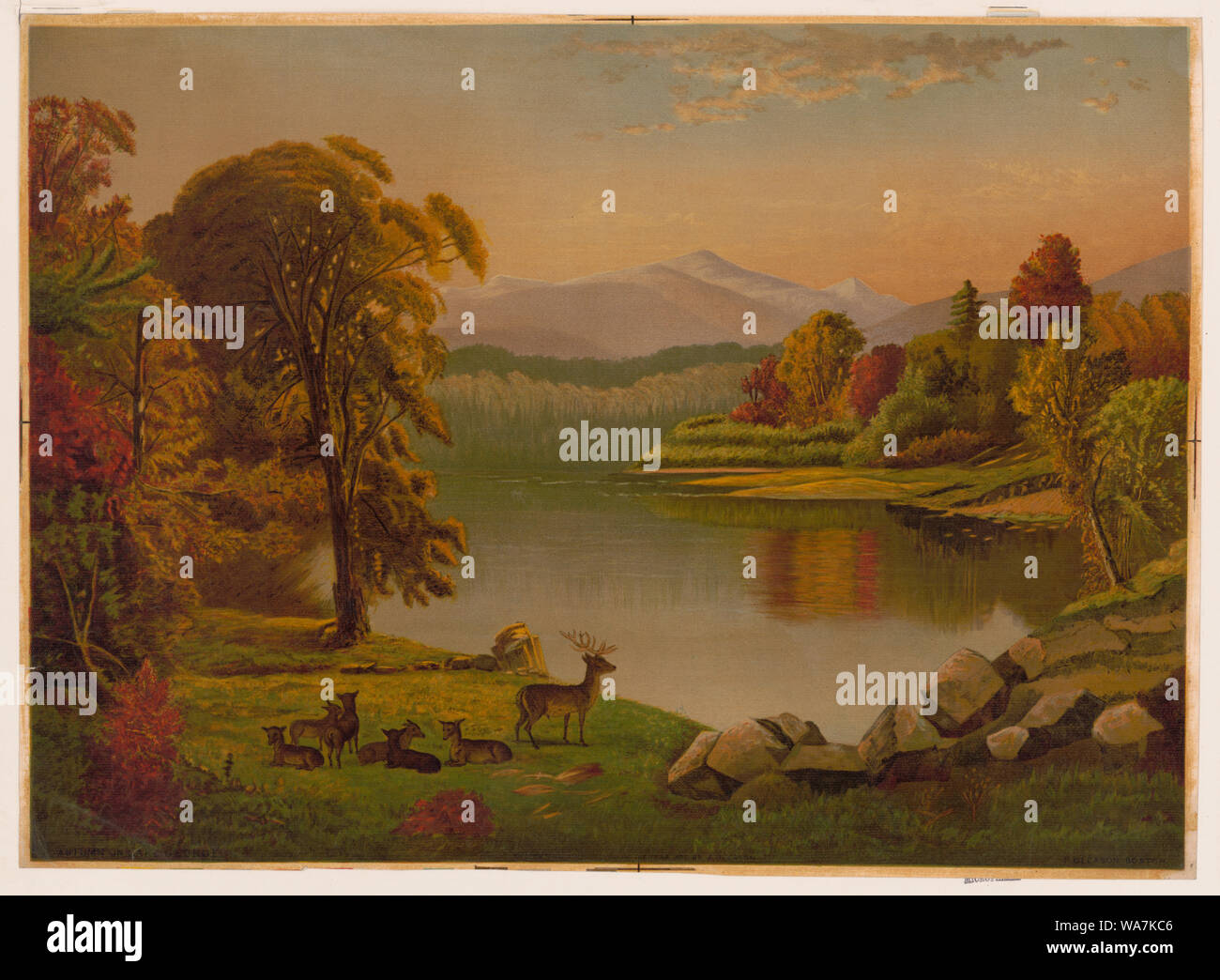 Autumn nature scenery lake george hi-res stock photography and images ...