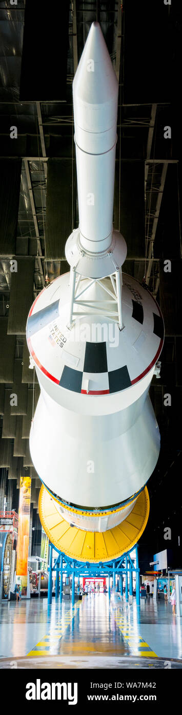 Tall rocket top tip looking back Stock Photo - Alamy