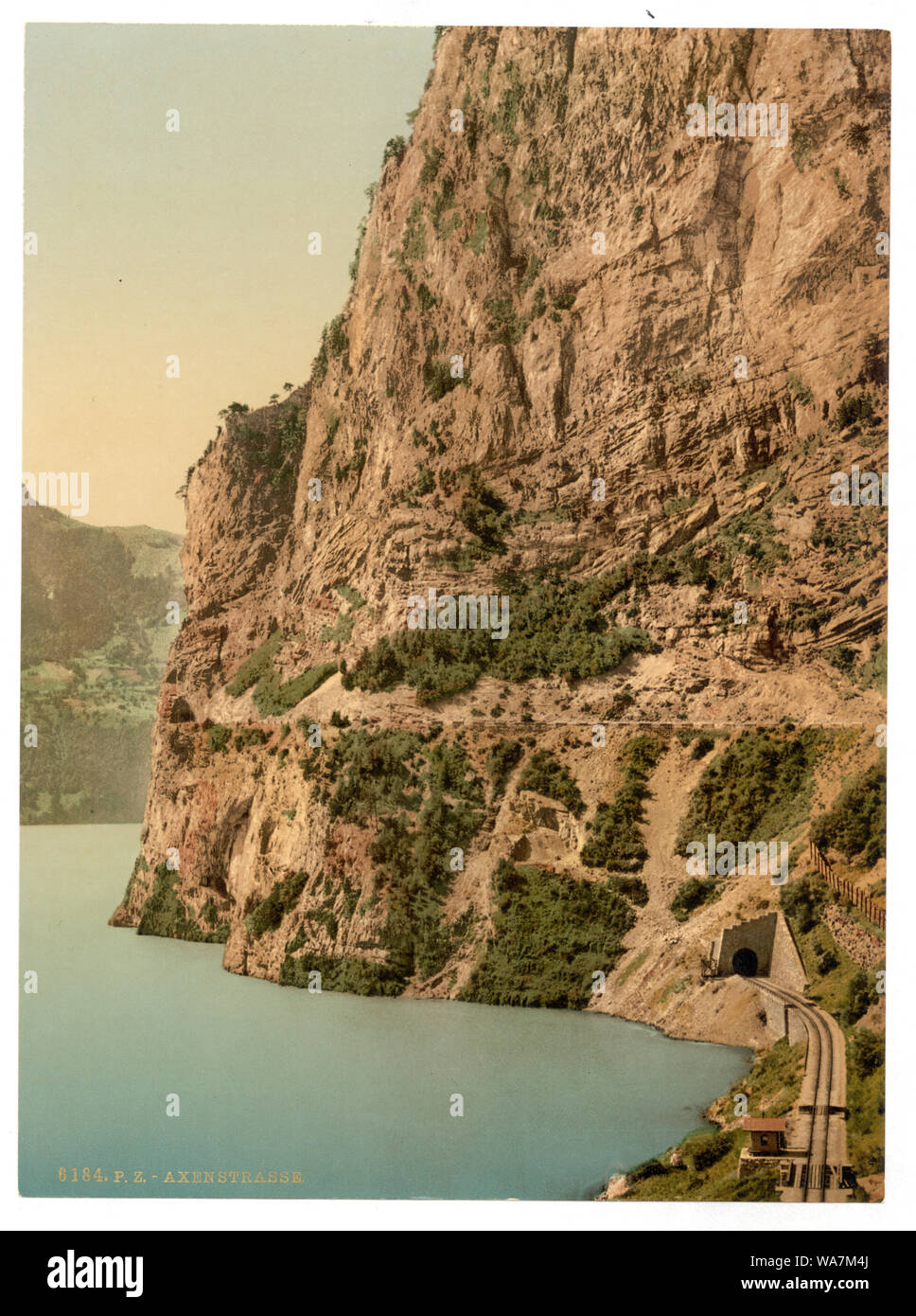 Axenstrasse, general view, Lake Lucerne, Switzerland; Print no. 6184 ...