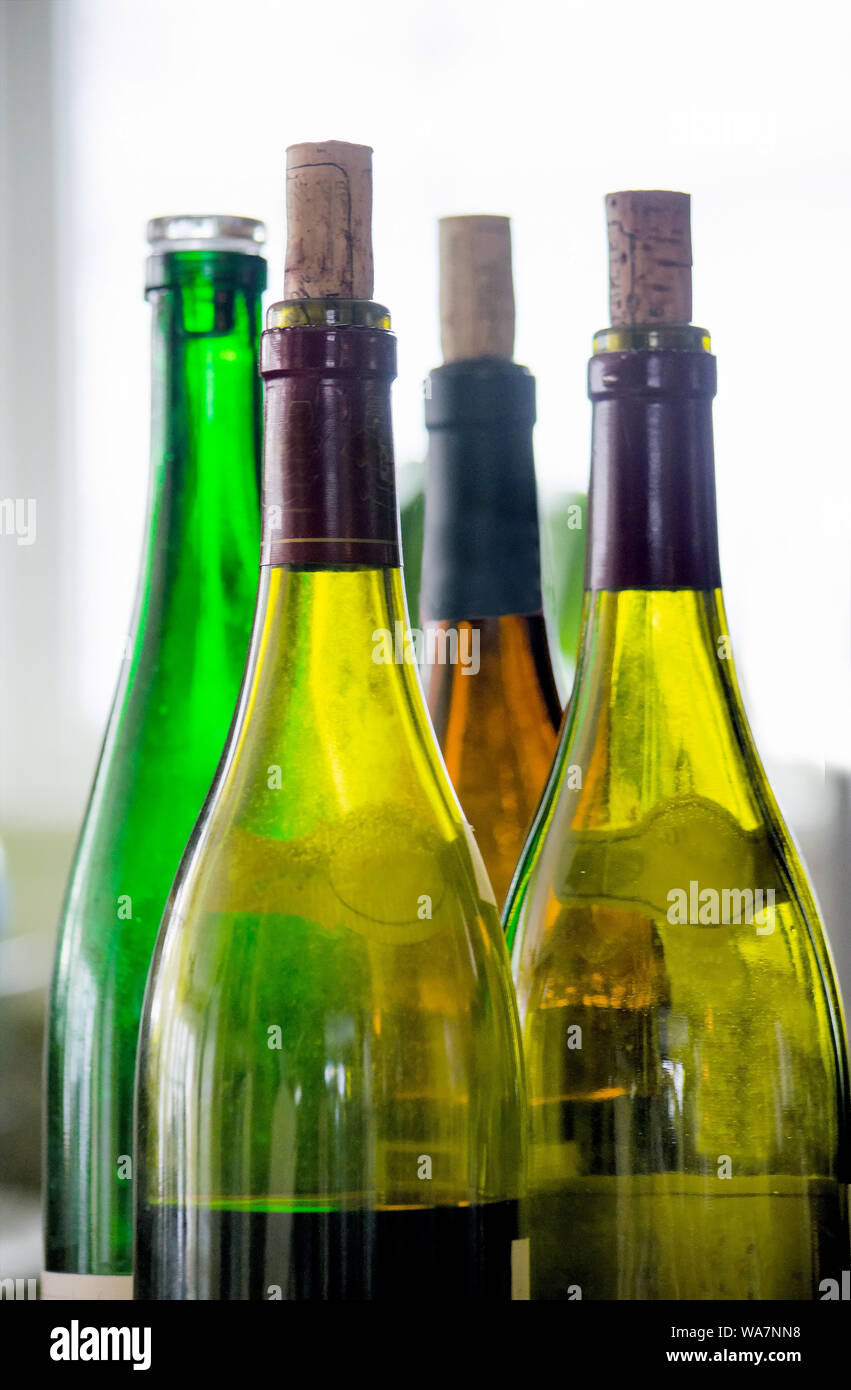 Alcoholic empty bottles hi-res stock photography and images - Alamy