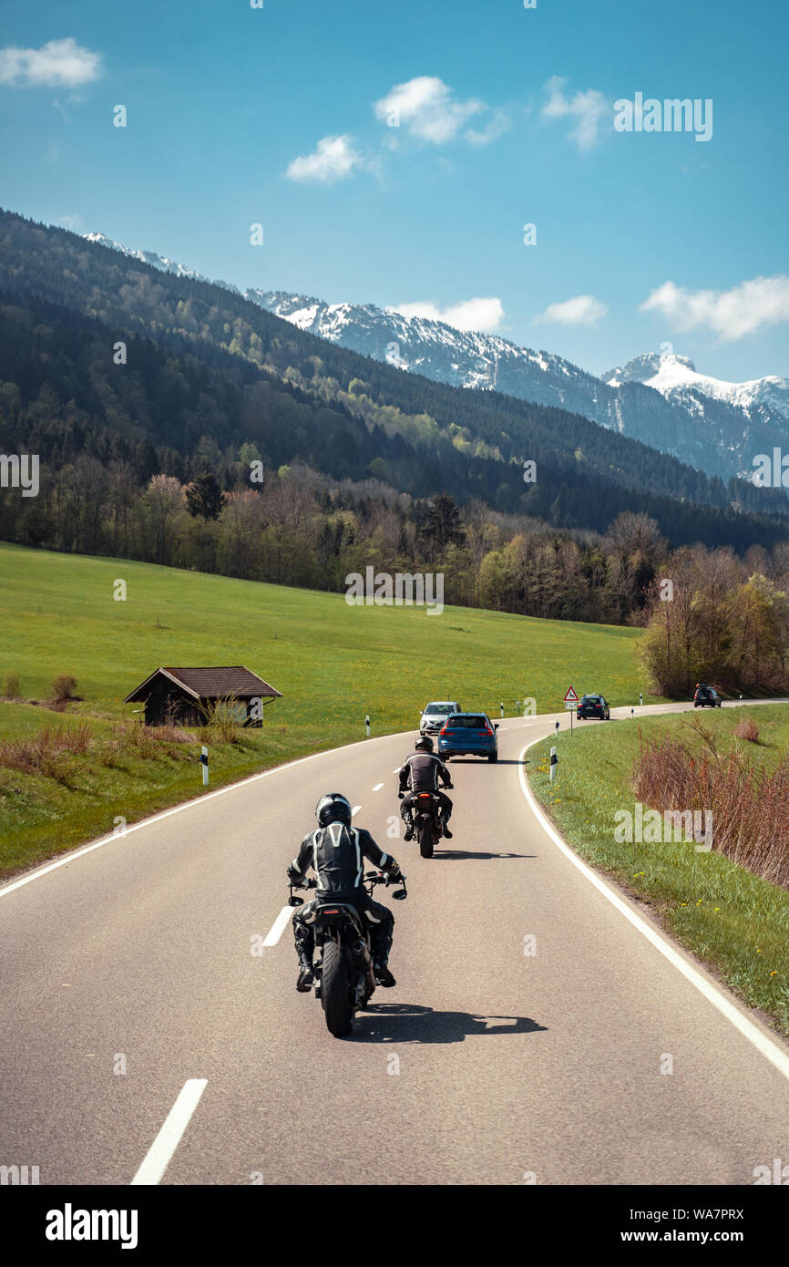 Lone motorcyclist hi-res stock photography and images - Alamy