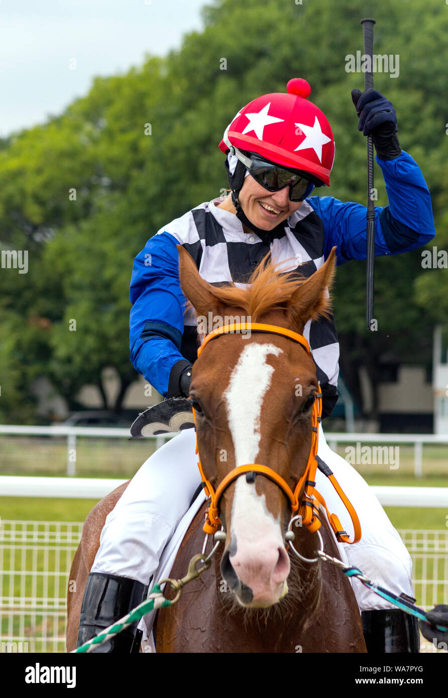 Portrait of jockey Stock Photo - Alamy