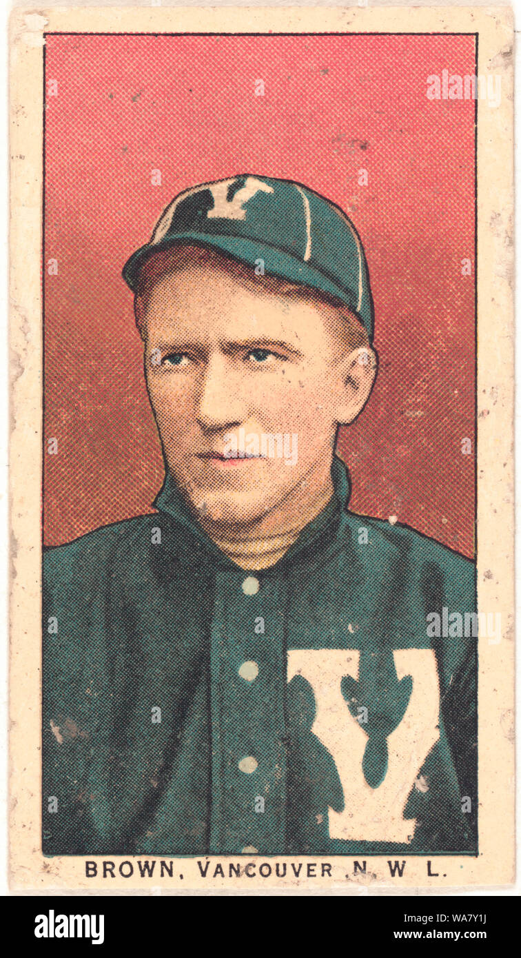 Brown, Vancouver Team, baseball card portrait Stock Photo - Alamy