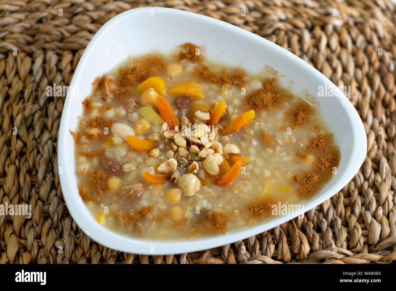 Traditional Turkish Dessert Ashure or ashura Stock Photo - Alamy