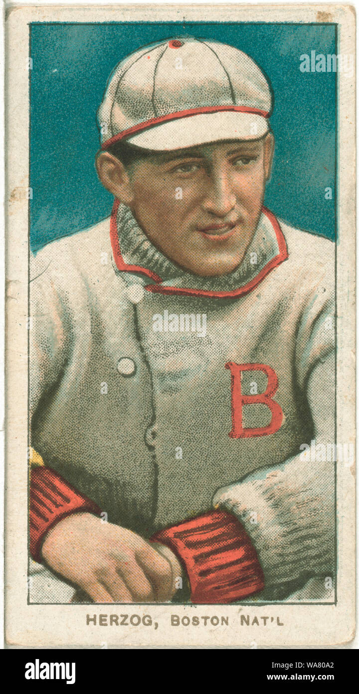 Buck Herzog, Boston Doves, baseball card portrait Stock Photo - Alamy