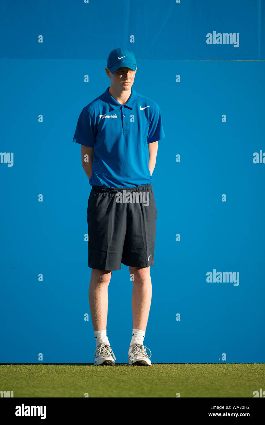 Ball boy at Aegon International 2015, Eastbourne, England, Tuesday, 23 ...