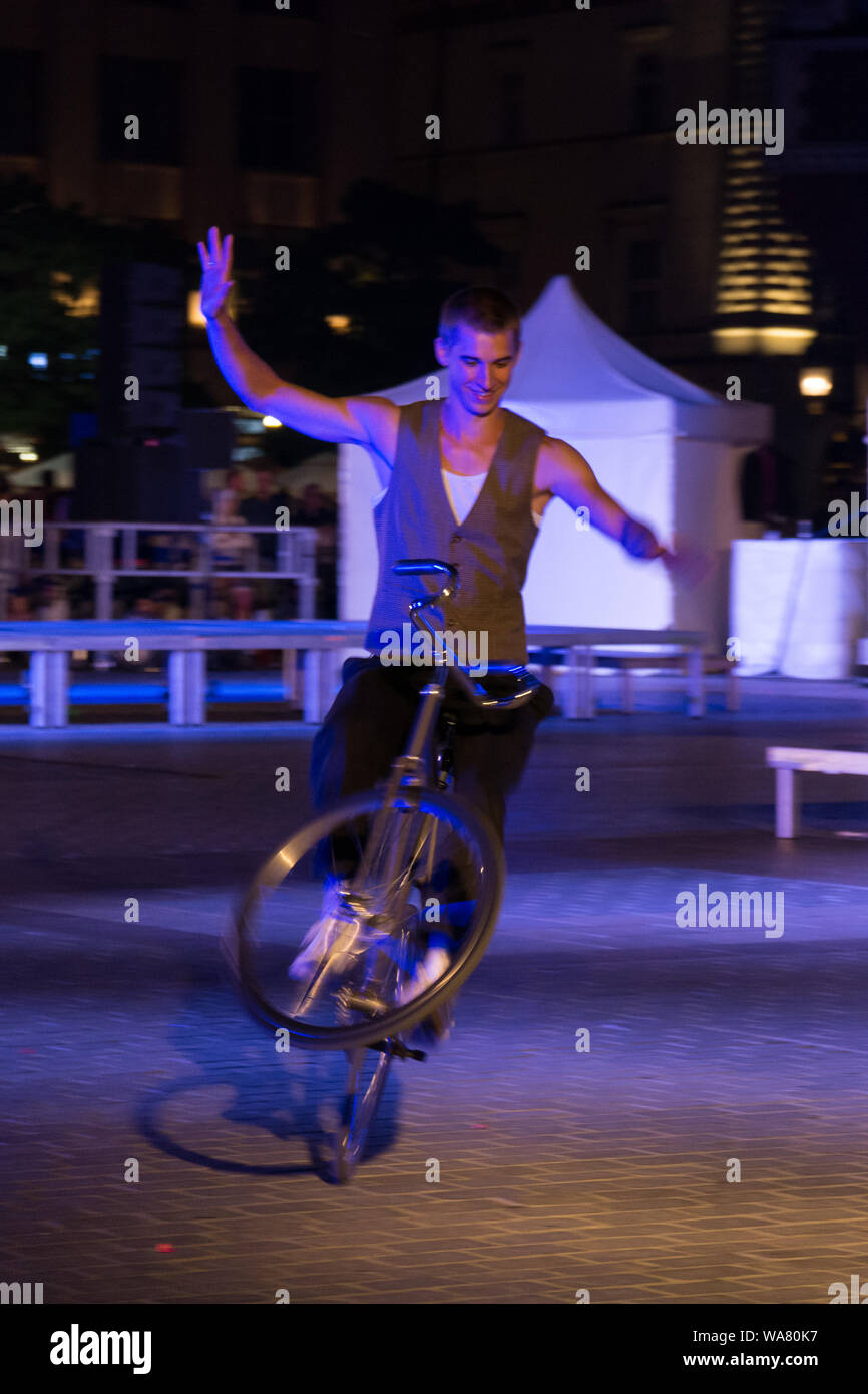 Balancing bicycle hi-res stock photography and images - Alamy