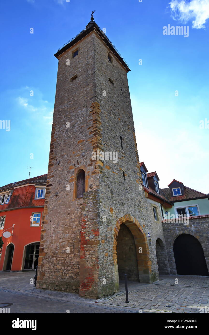 volkach is a well-known wine-growing region in Germany, Bavaria ...