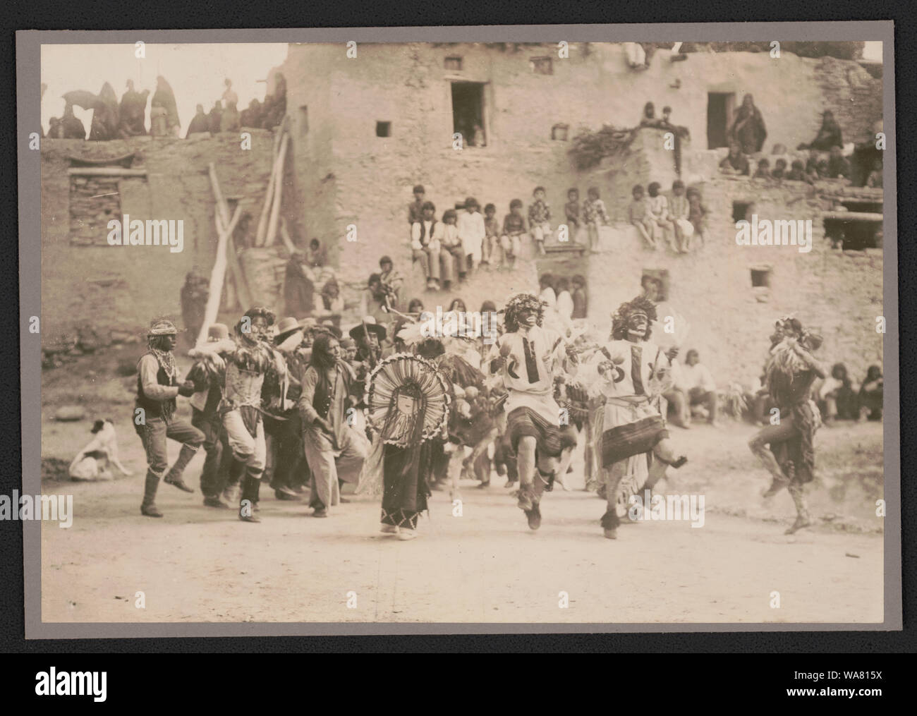 Buffalo dance at Hano Stock Photo - Alamy