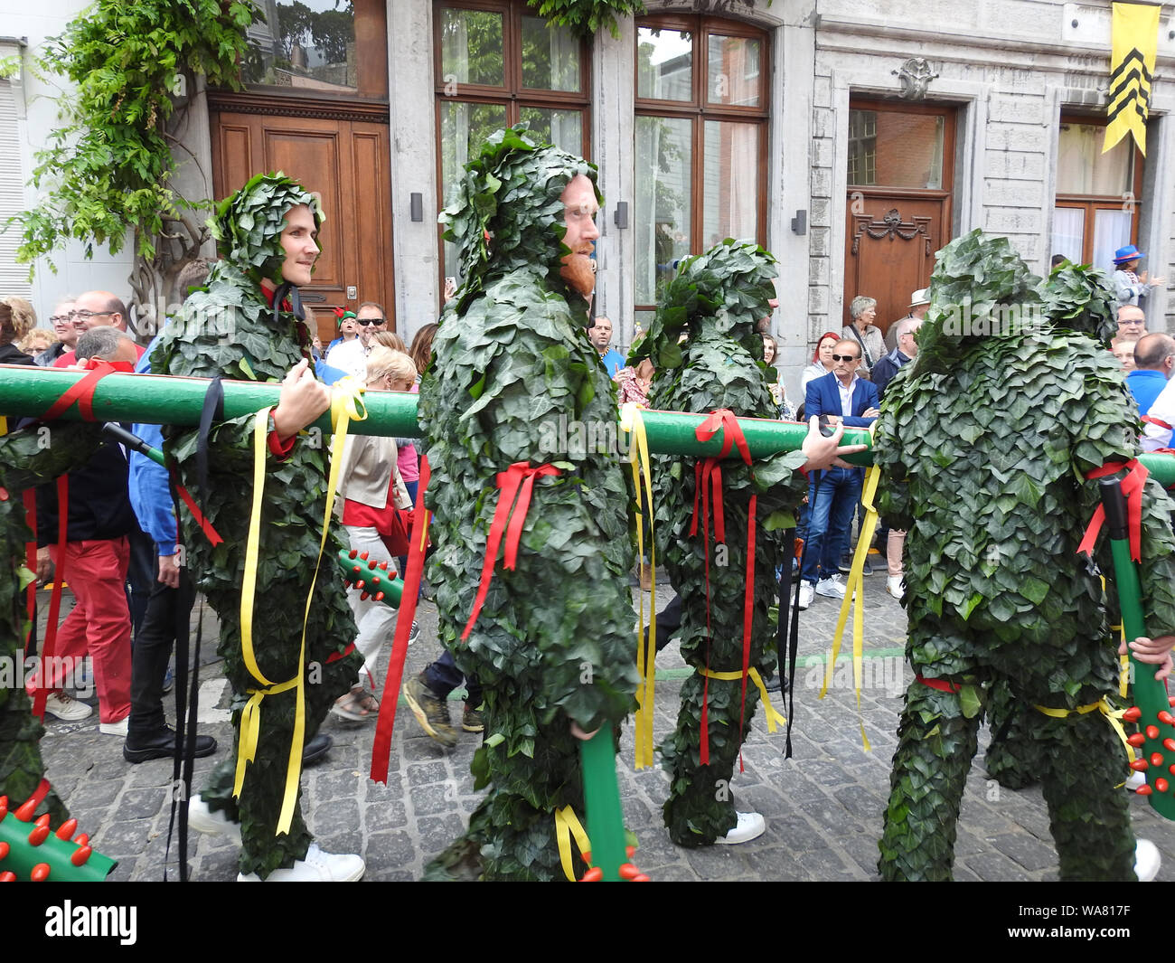 Mons, Belgium. 16 June, 2019. Participants of Ducasse and Lumeçon Game ...