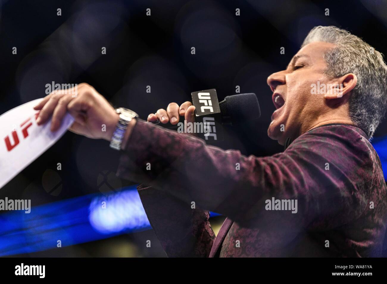 August 17, 2019, Anaheim, California, USA: Bruce Buffer during UFC 241 ...