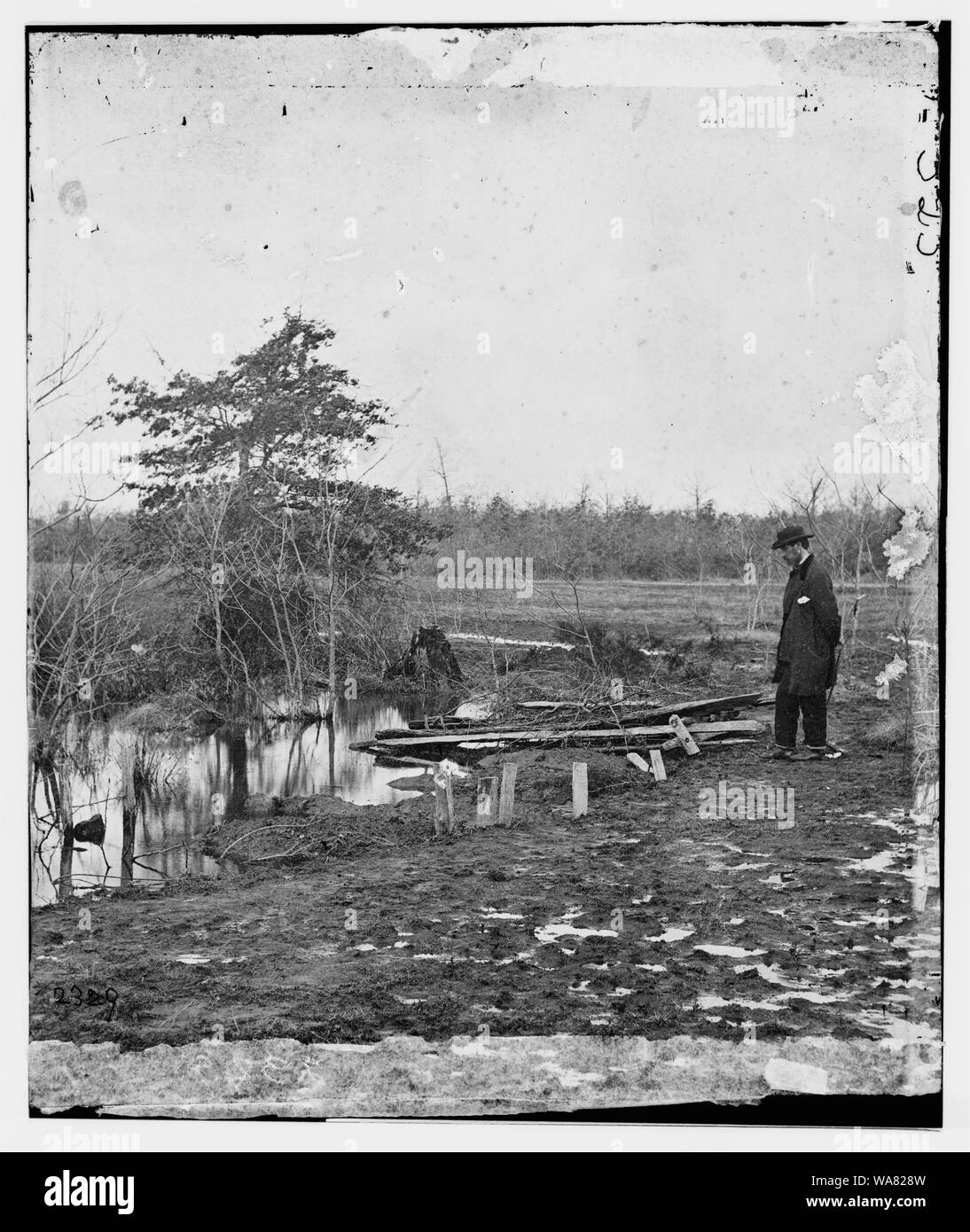Bull Run, Virginia. Soldiers graves on the battlefield Stock Photo - Alamy