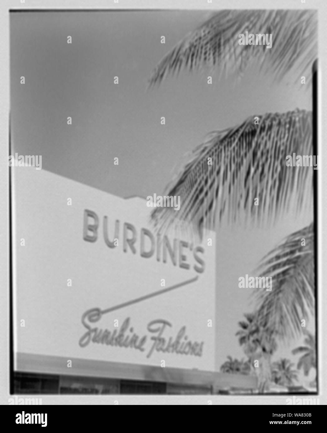 Burdine's department store, business in Miami Beach, Florida Stock ...
