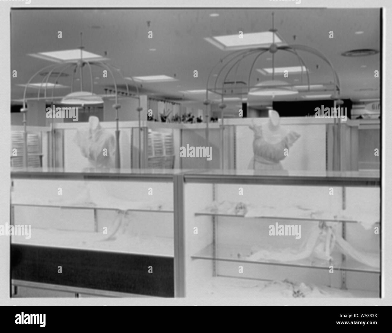 Department store clothing display Black and White Stock Photos & Images ...