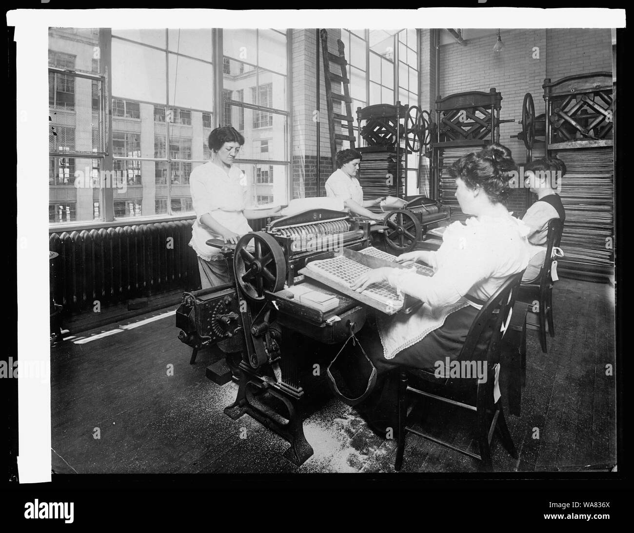 Bureau Eng. & Ptg., stamp perforating machines. Capacity 7,500 sheets ...