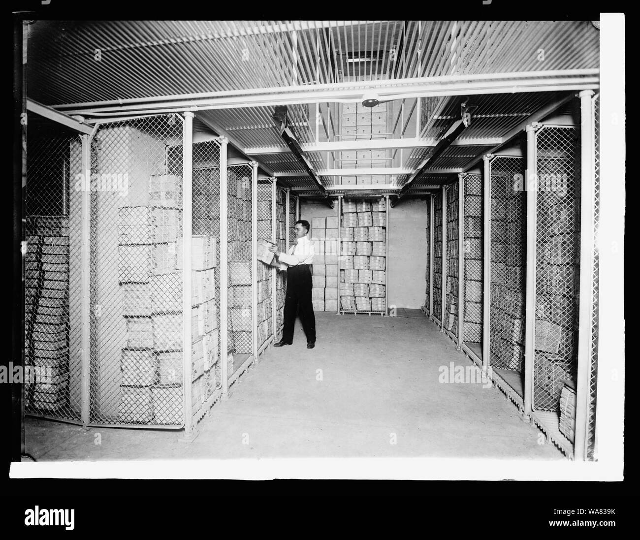 Bureau Printing & Eng.: Section of postage stamp vault: 1,500,000,000 ...