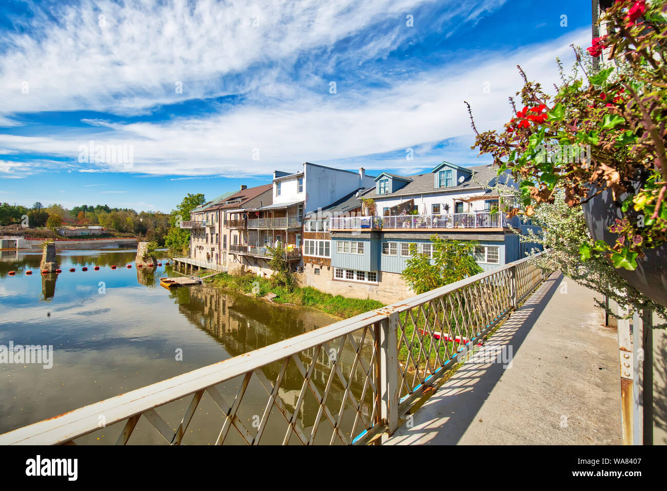 Beautiful Elora Streets in city's historic downtown Stock Photo - Alamy