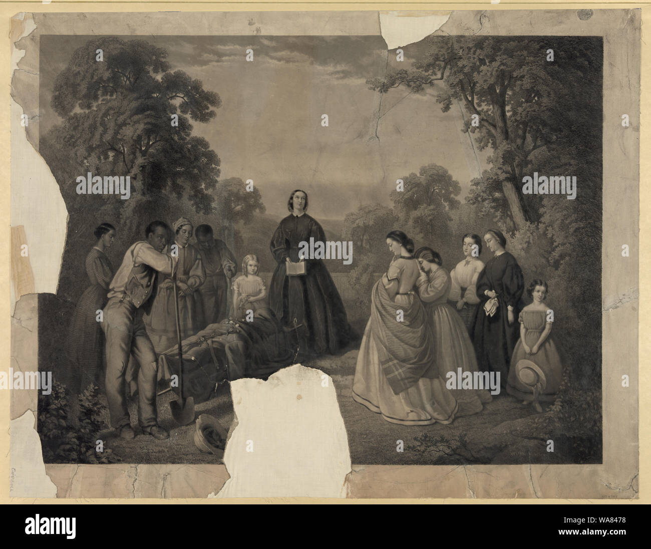 Burial of Latane] / [...] by W.D. Washington ; engraved by A.G ...