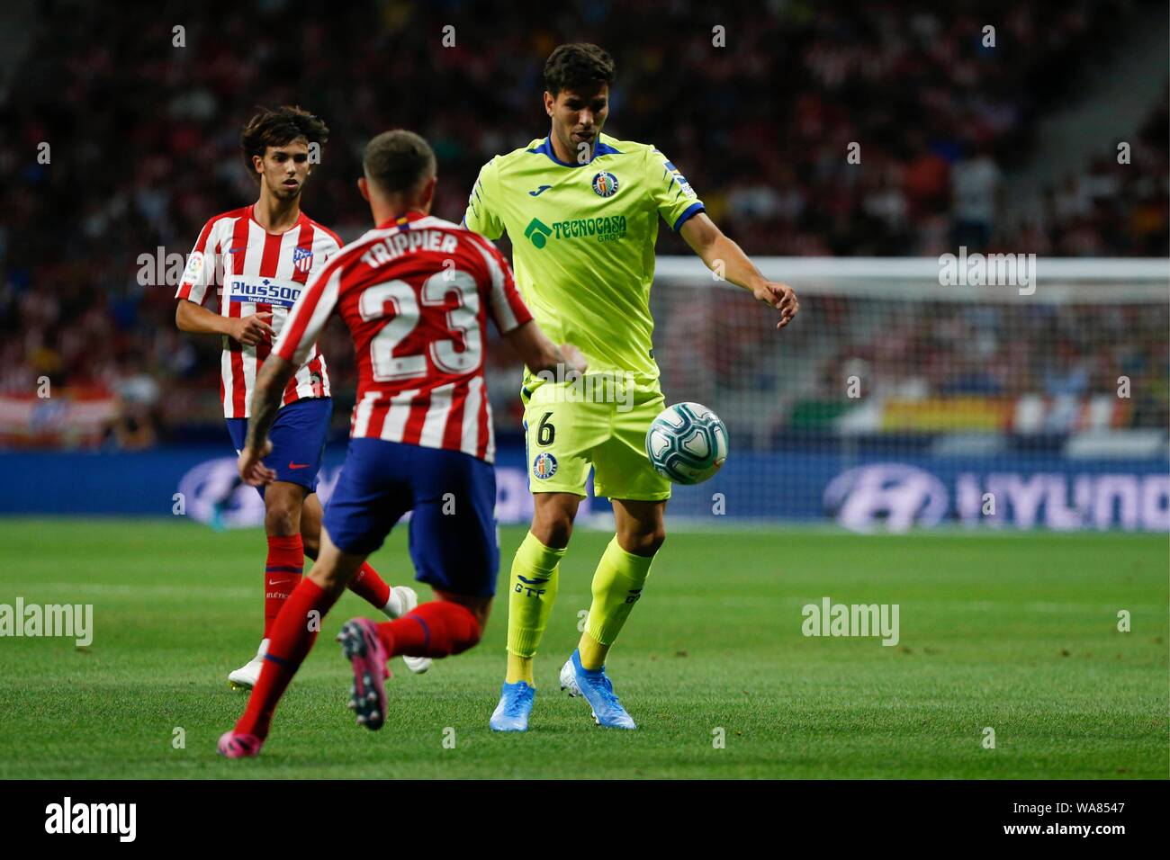 CABRERA, JOAO FELIX AND TRIPPIER DURING THE MACTH ATLETICO DE MADRID ...