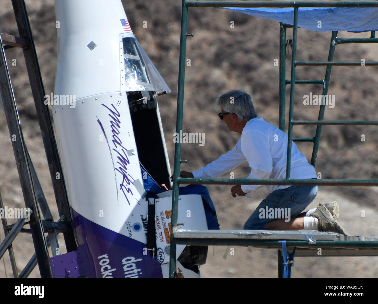 After a long 8+hours in 110 degree heat ''Mad'' Mike Hughes and crew ...