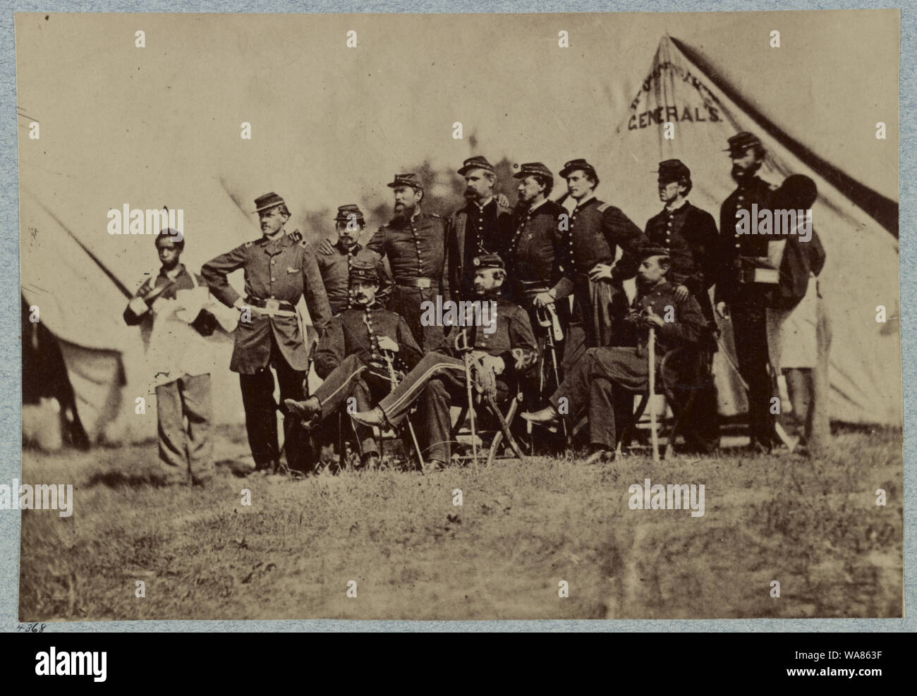 Bv't. Maj. Gen. A. T. A. Torbert and staff Stock Photo - Alamy