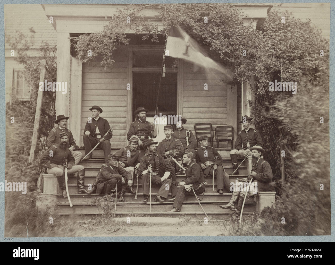 Bv't. Major General A. T. A. Torbert and staff Stock Photo - Alamy