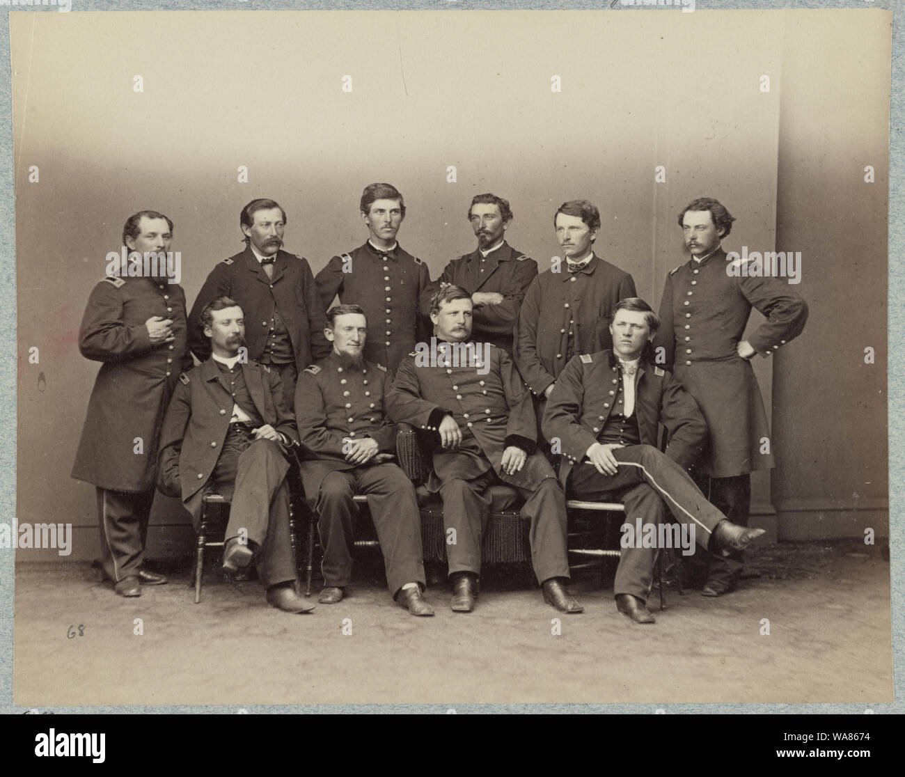 Bvt. Brig. Gen. Wm. Coggswell and staff Stock Photo - Alamy