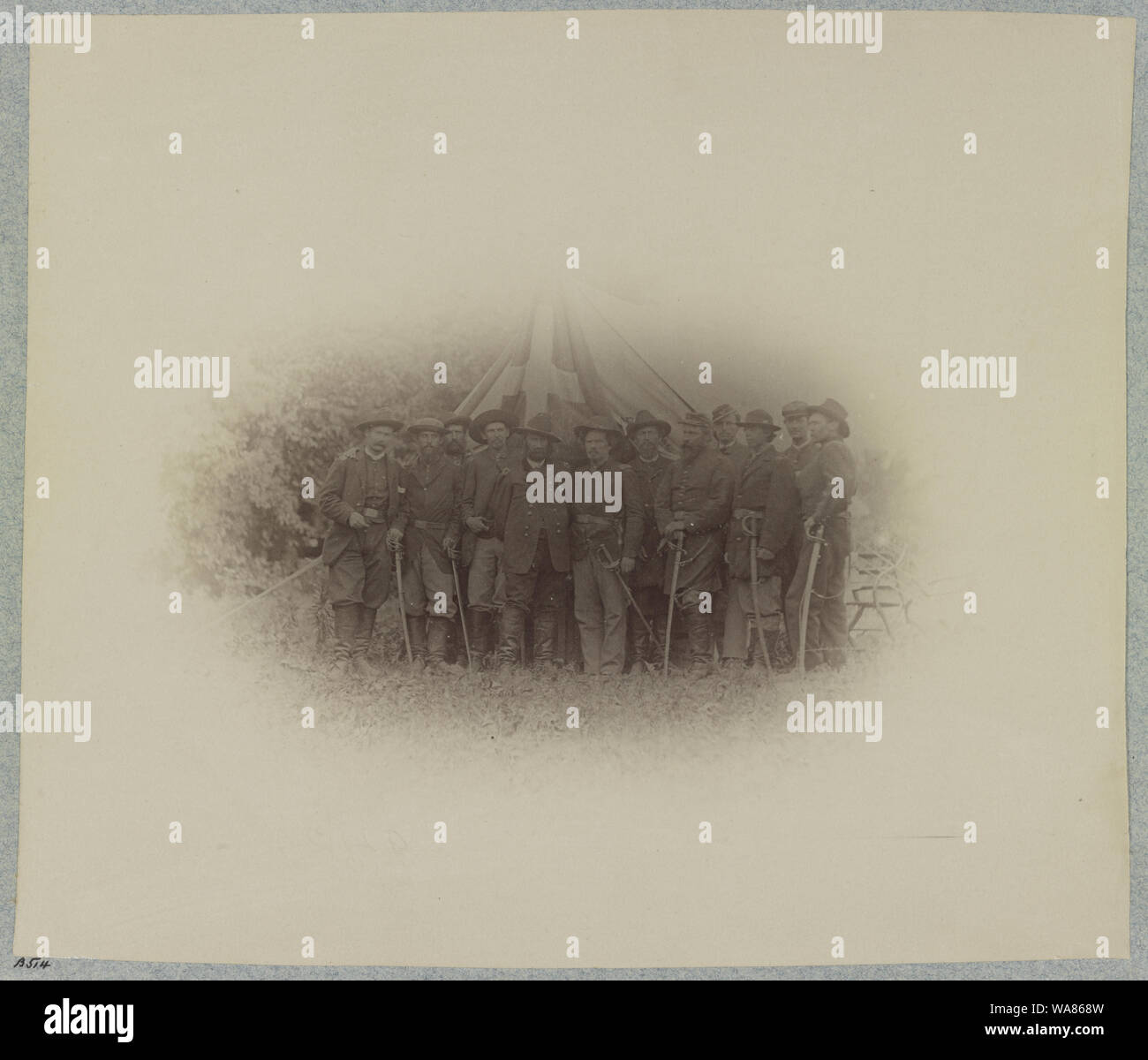 Bvt. Major General T. H. Neill and staff Stock Photo - Alamy