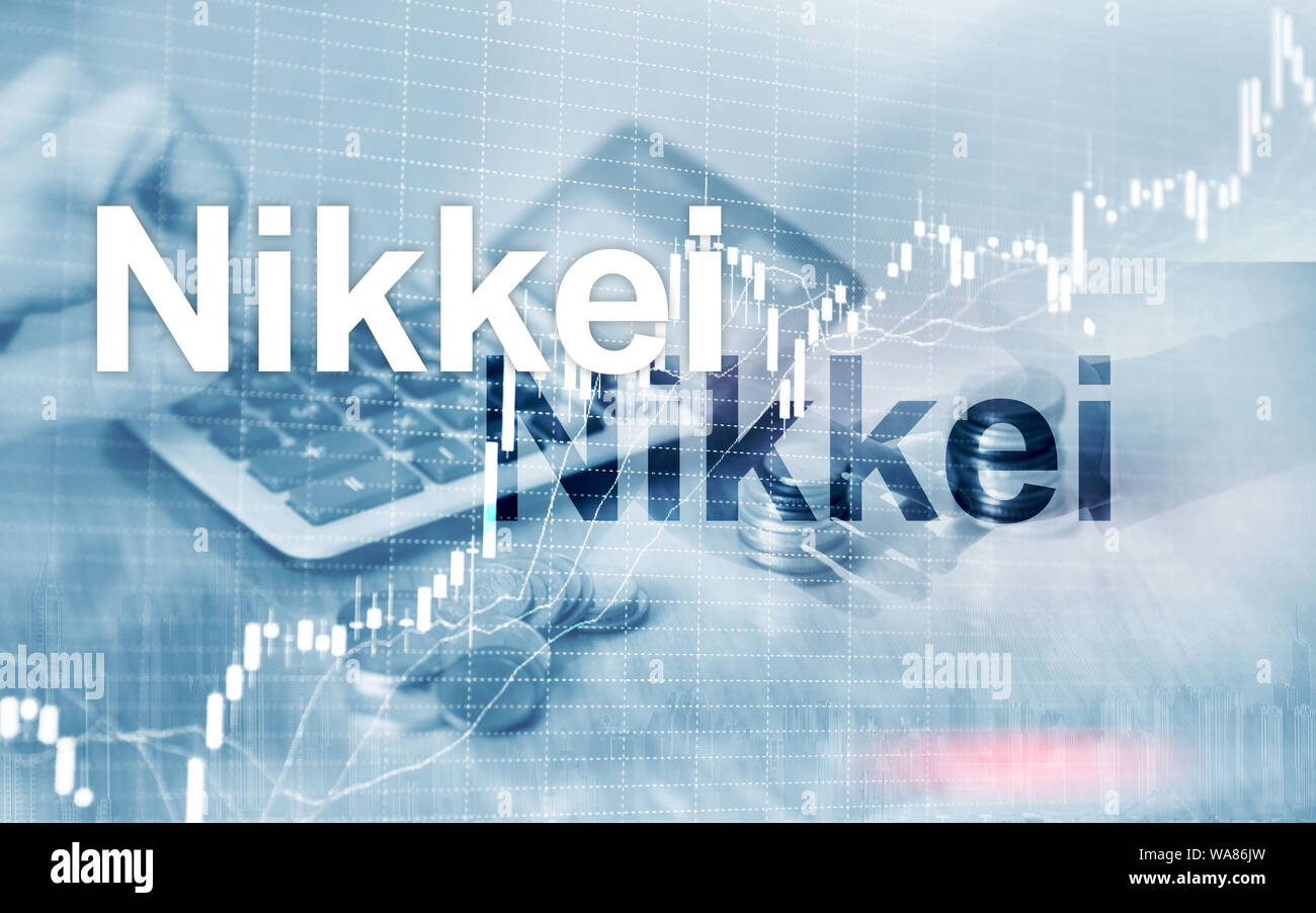The Nikkei 225 Stock Average Index. Financial Business Economic concept ...