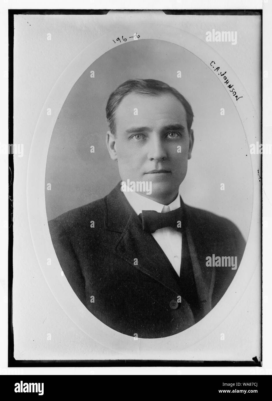 C.A. Johnson, cameo portrait Stock Photo - Alamy