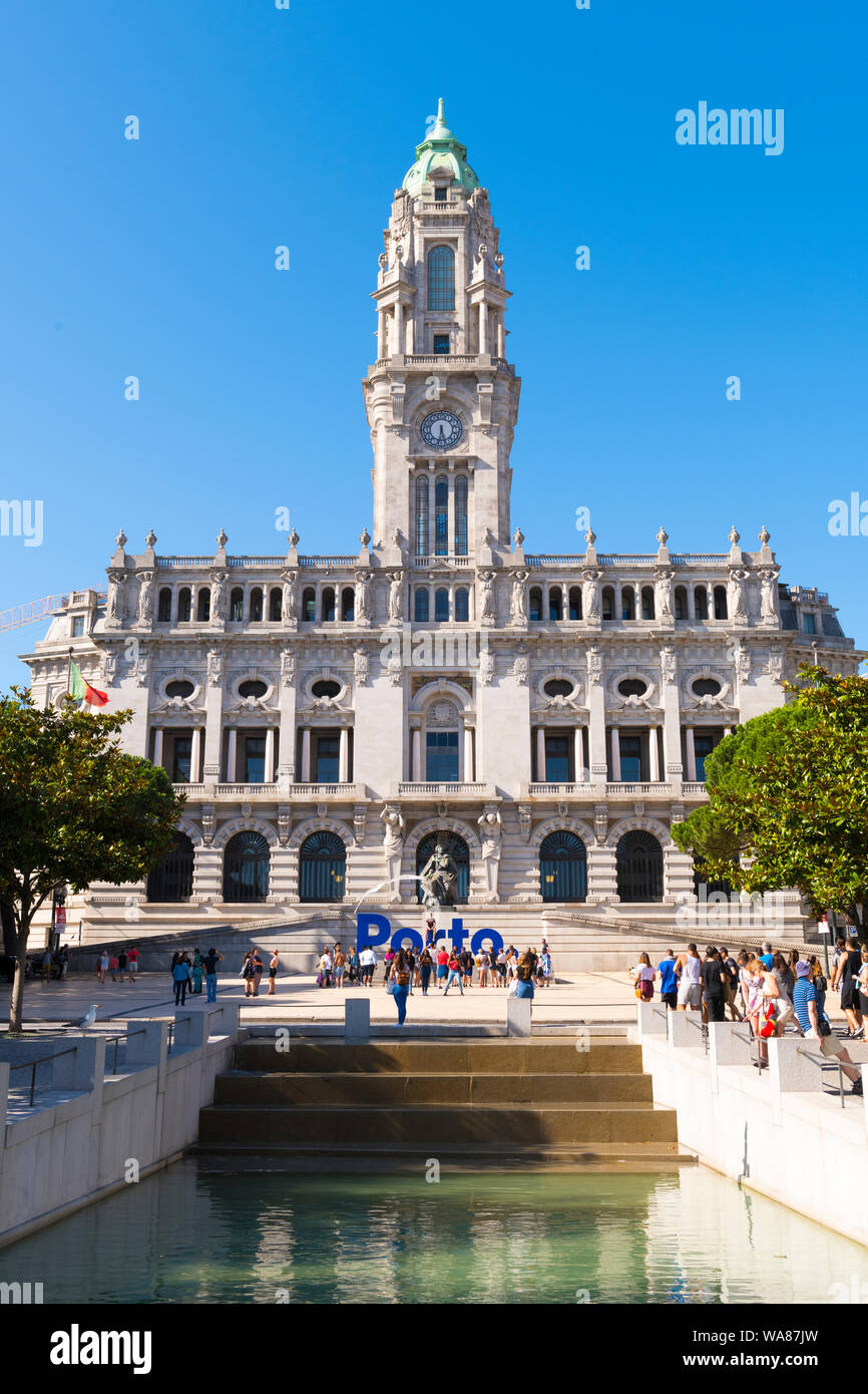 Portugal Oporto Porto Câmara Municipal do Porto Town City Hall giant ...