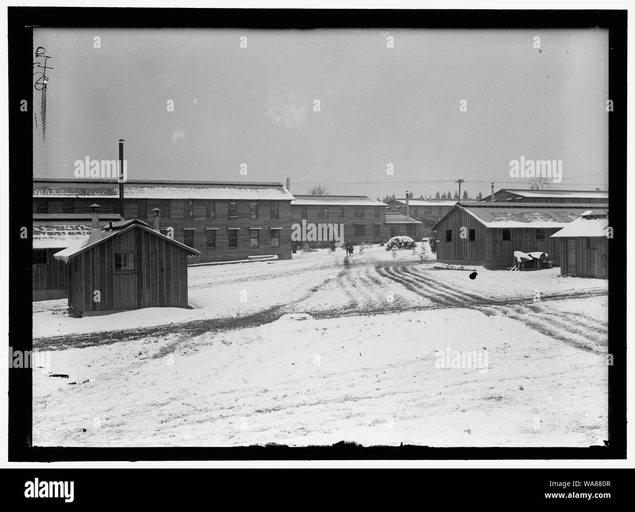 Cold weather camp Black and White Stock Photos & Images - Alamy