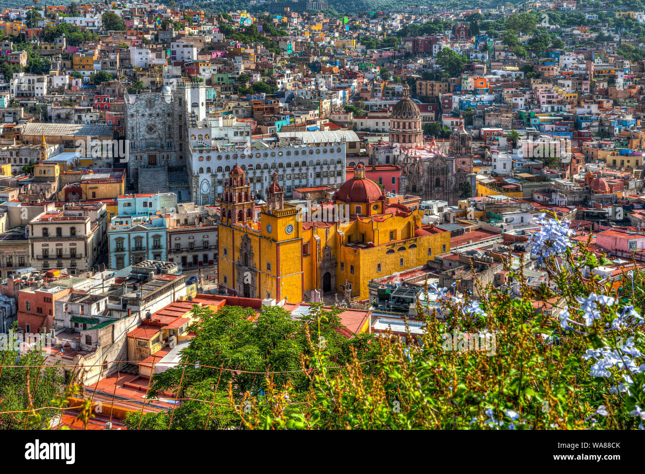 Aerial view of Guanajuato, Mexico Stock Photo - Alamy