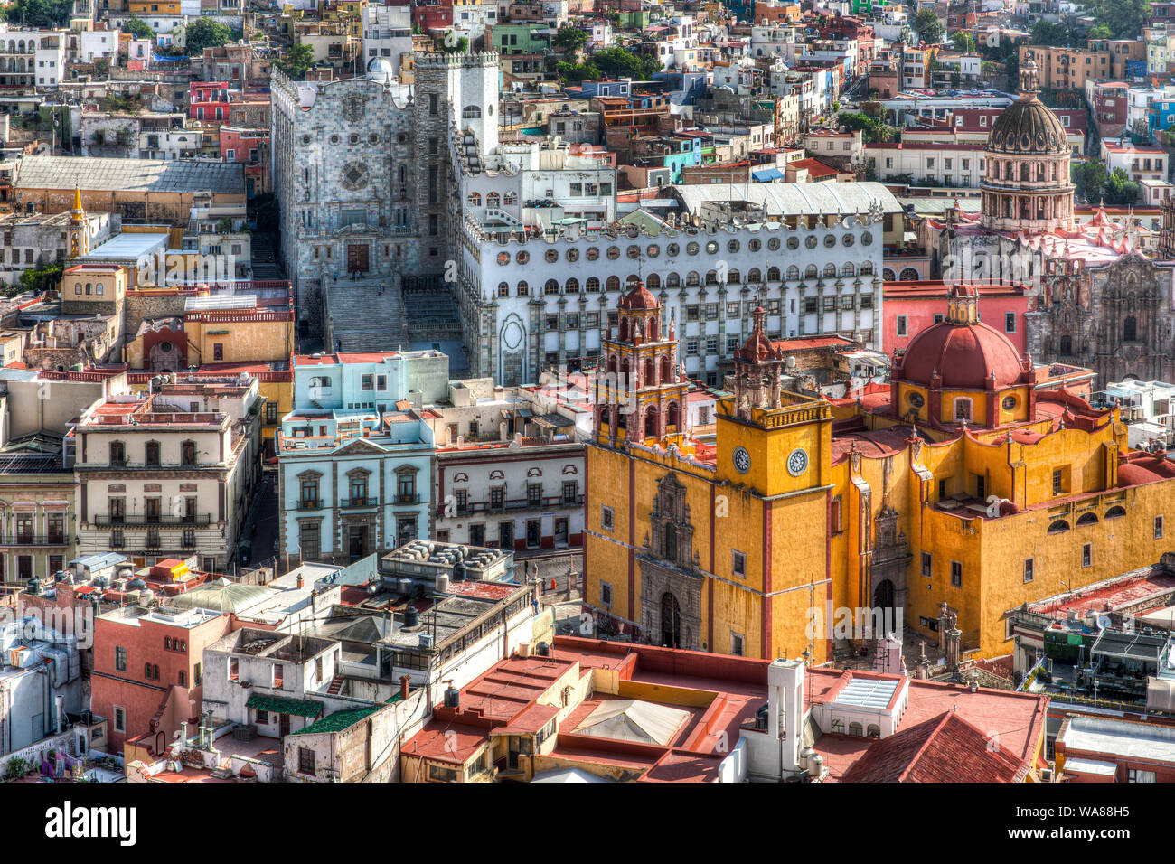 Aerial view of Guanajuato, Mexico Stock Photo - Alamy