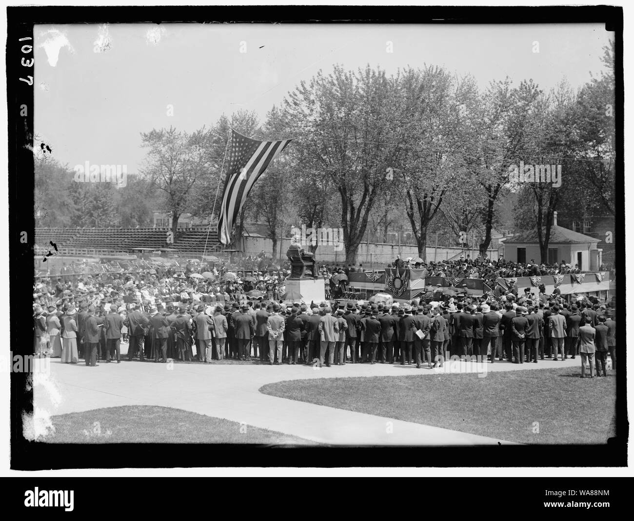 CARROLL, JOHN. STATUE AT GEORGETOWN UNIVERSITY, DEDICATED MAY 4, 1912 ...