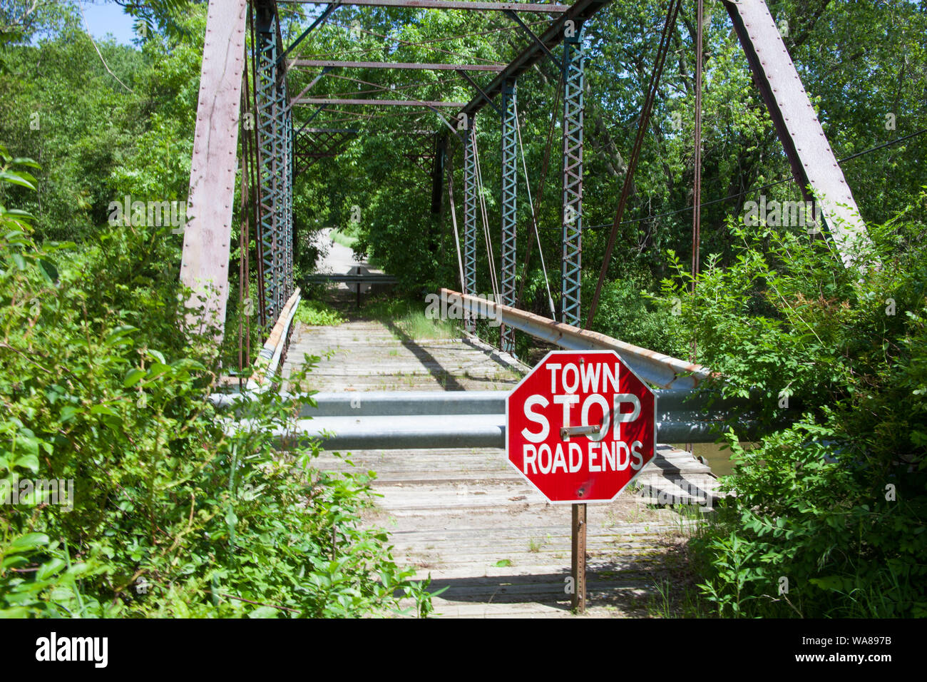 Rusty Abandoned Bridge Stock Photo - Alamy