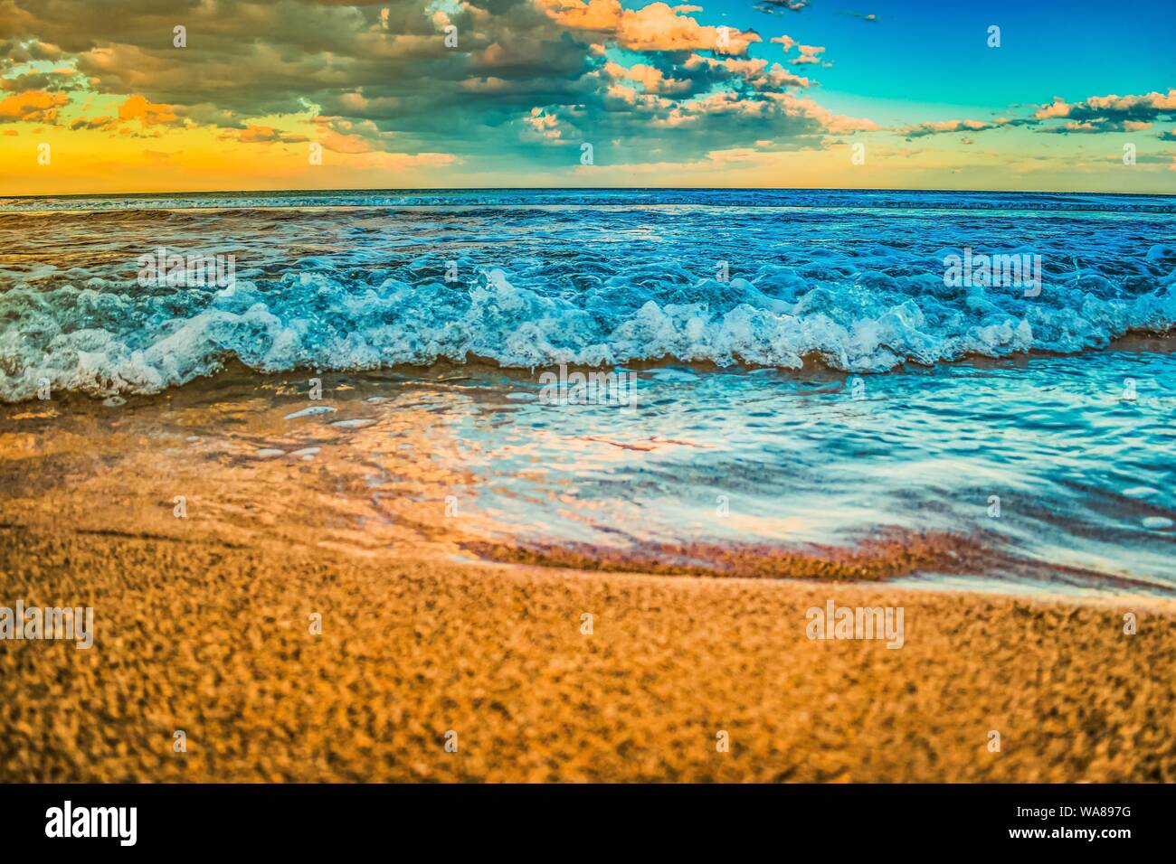 Beautiful shot of body of water for background or wallpaper Stock Photo ...