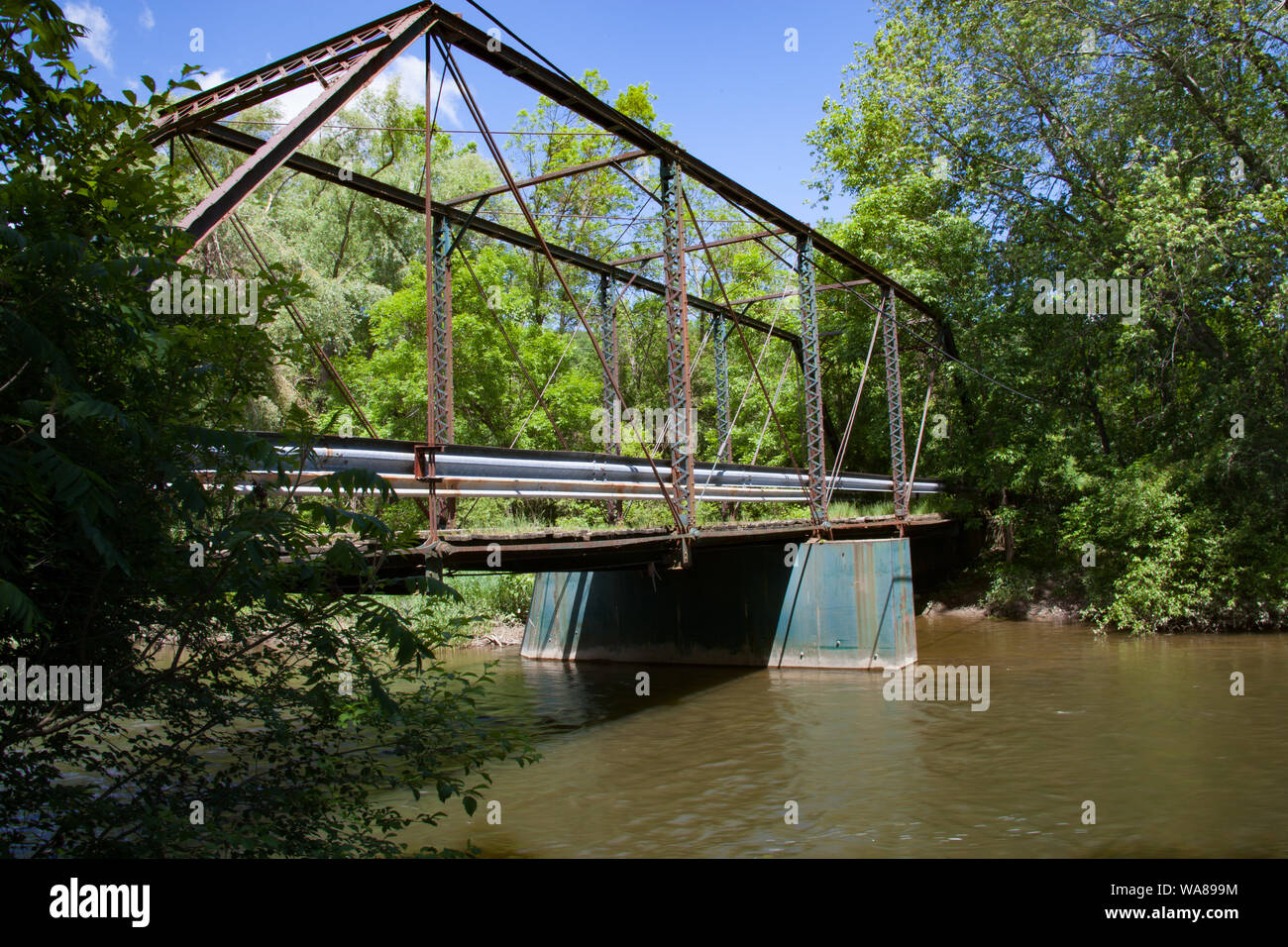 Rusty Abandoned Bridge Stock Photo - Alamy