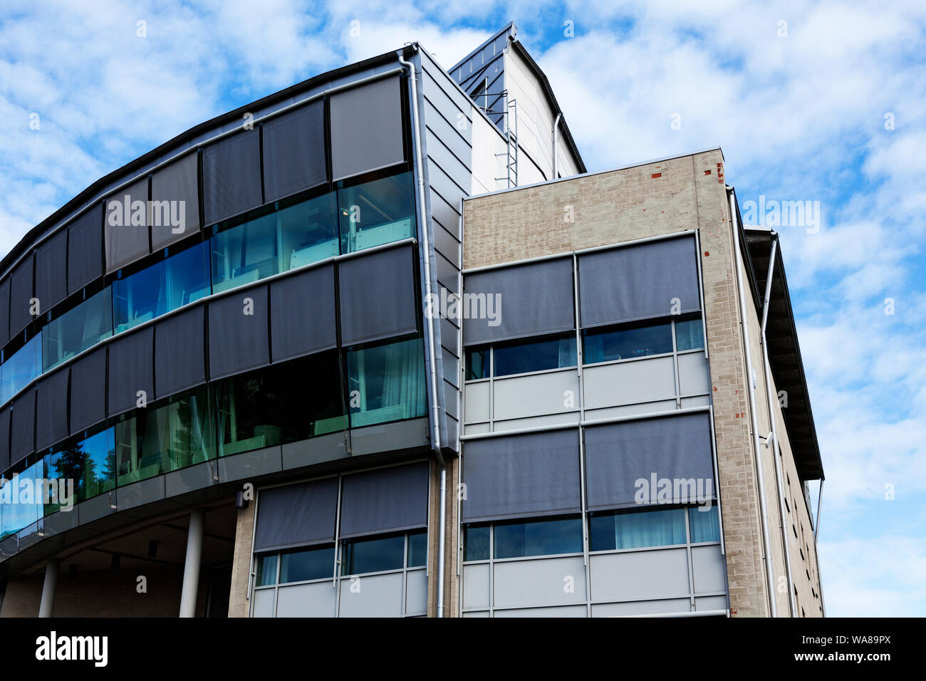 Umea, Sweden - August 10, 2019: modern building university building on ...
