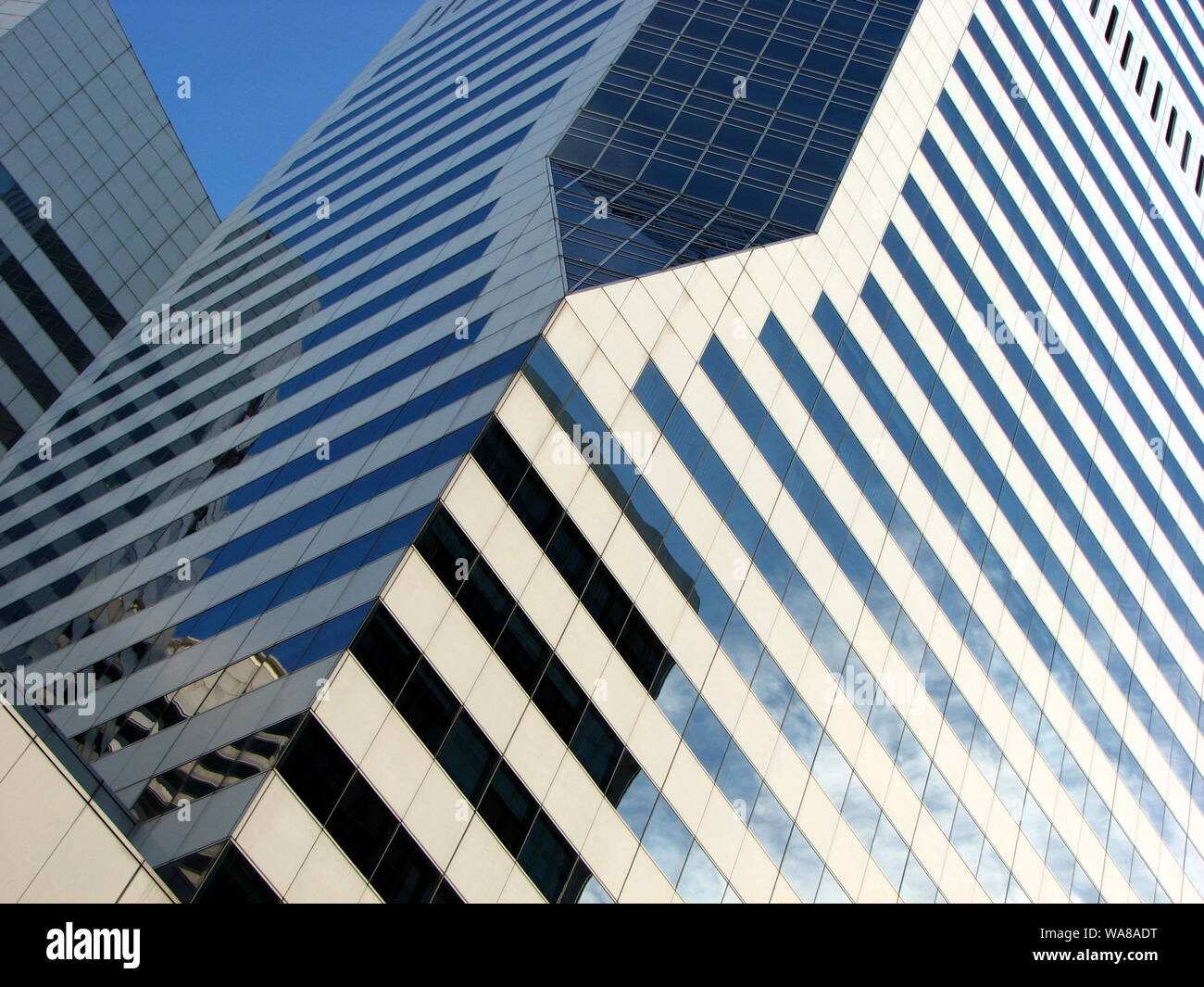 Abstract View of Modern High Rise Buildings Stock Photo - Alamy