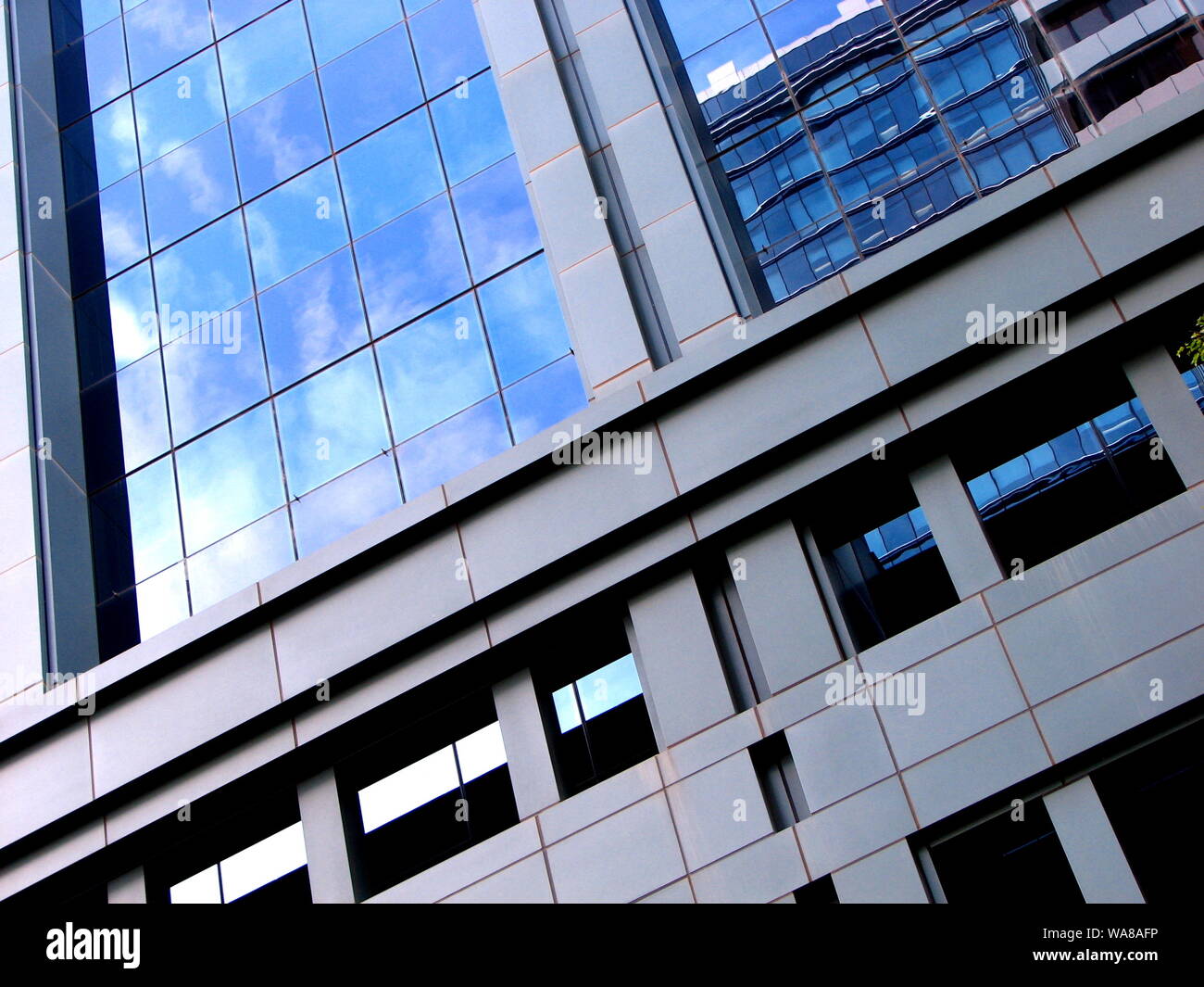 Abstract View of Modern High Rise Buildings Stock Photo - Alamy