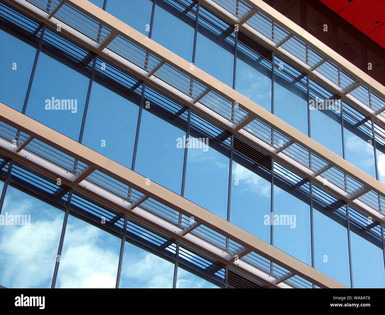 Abstract View of High Rise City Buildings Stock Photo - Alamy