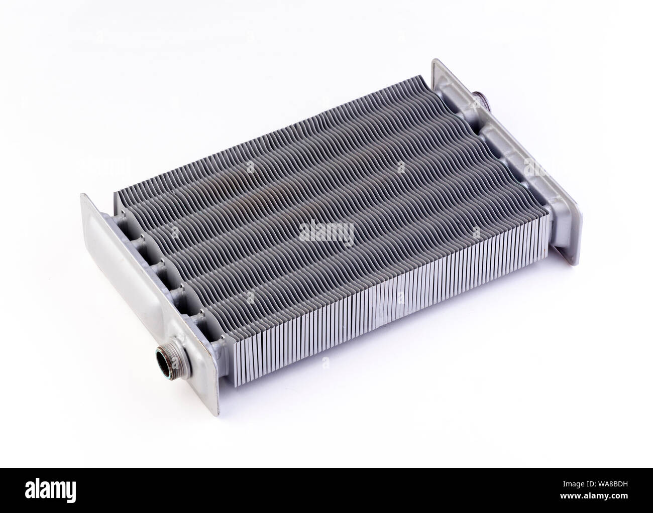 heat exchanger cooling fins, air to liquid type used in a gas boiler ...