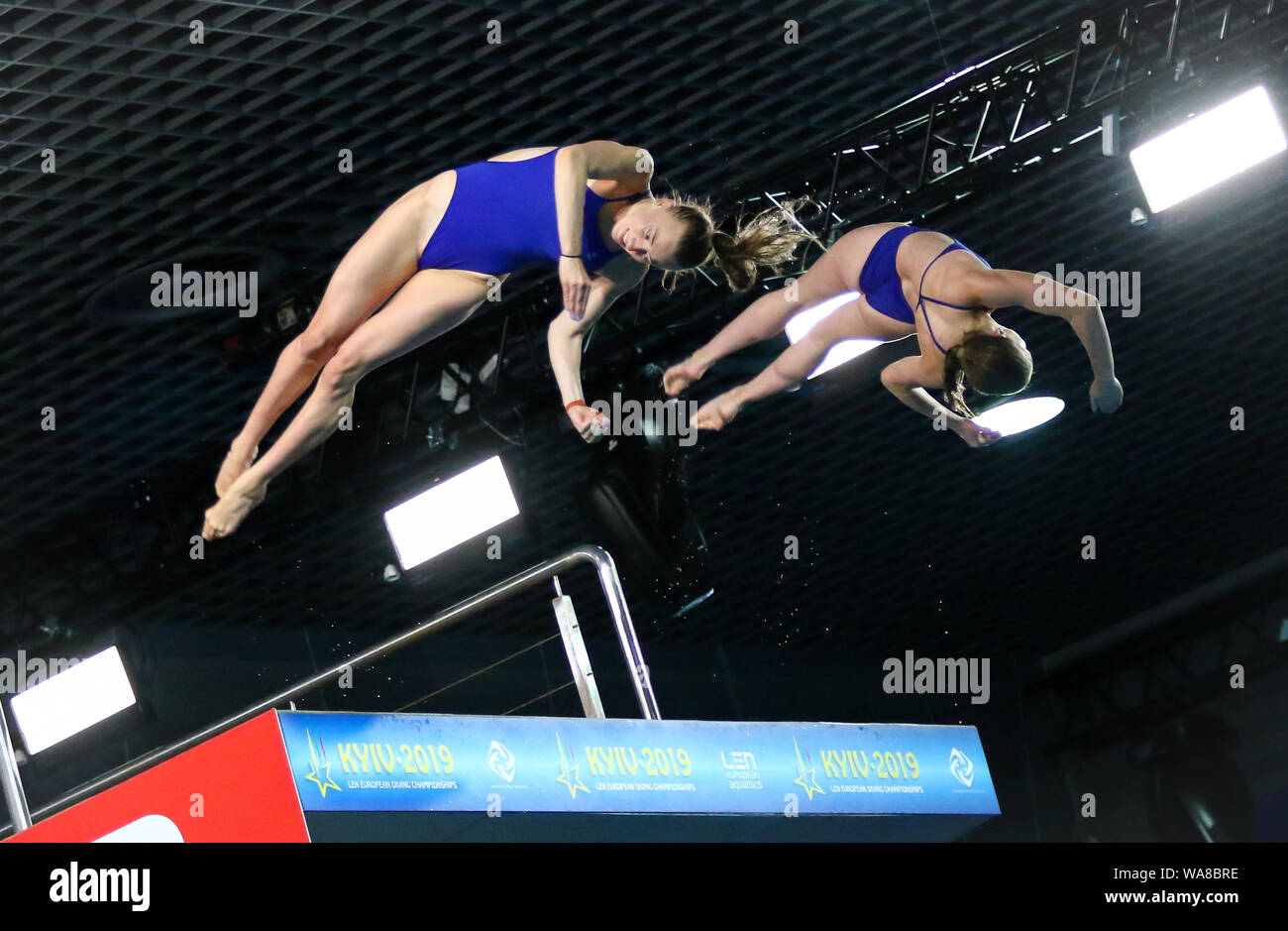 KYIV, UKRAINE - AUGUST 7, 2019: Phoebe BANKS and Emily MARTIN of Great ...