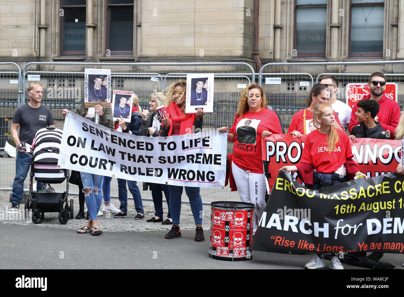 Trade Union's gather together to march the same route to Manchester ...