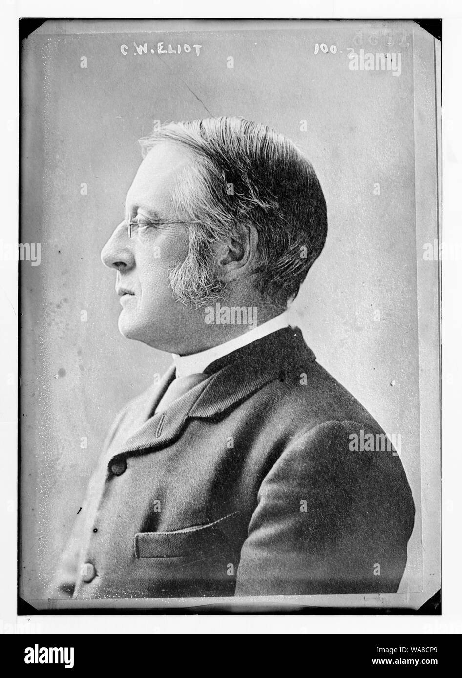 C.W. Eliot, profile portrait Stock Photo - Alamy