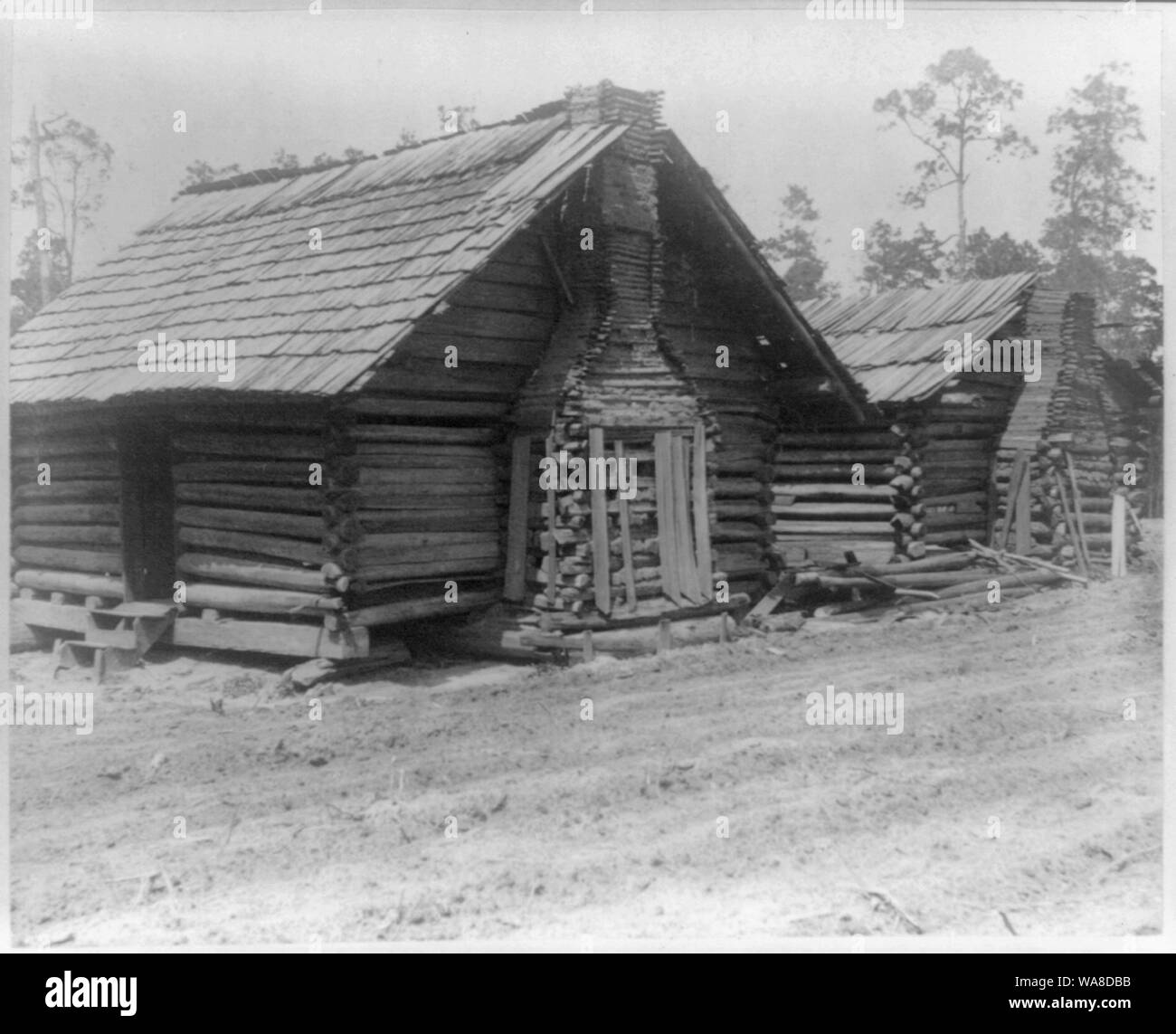 Cabins of African Americans near Thomasville, Georgia, showing ...