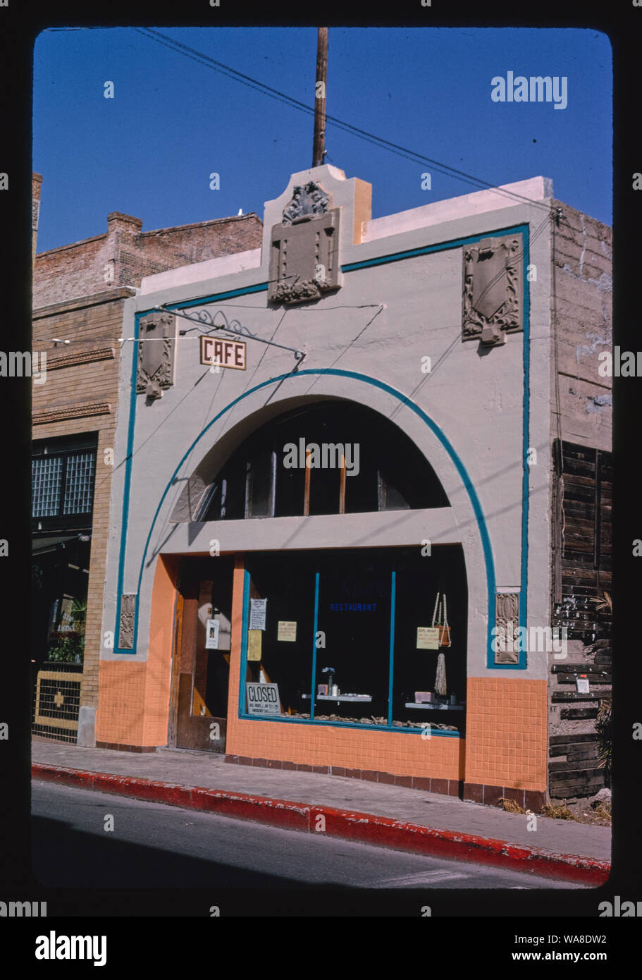 Cafe, Bisbee, Arizona Stock Photo - Alamy