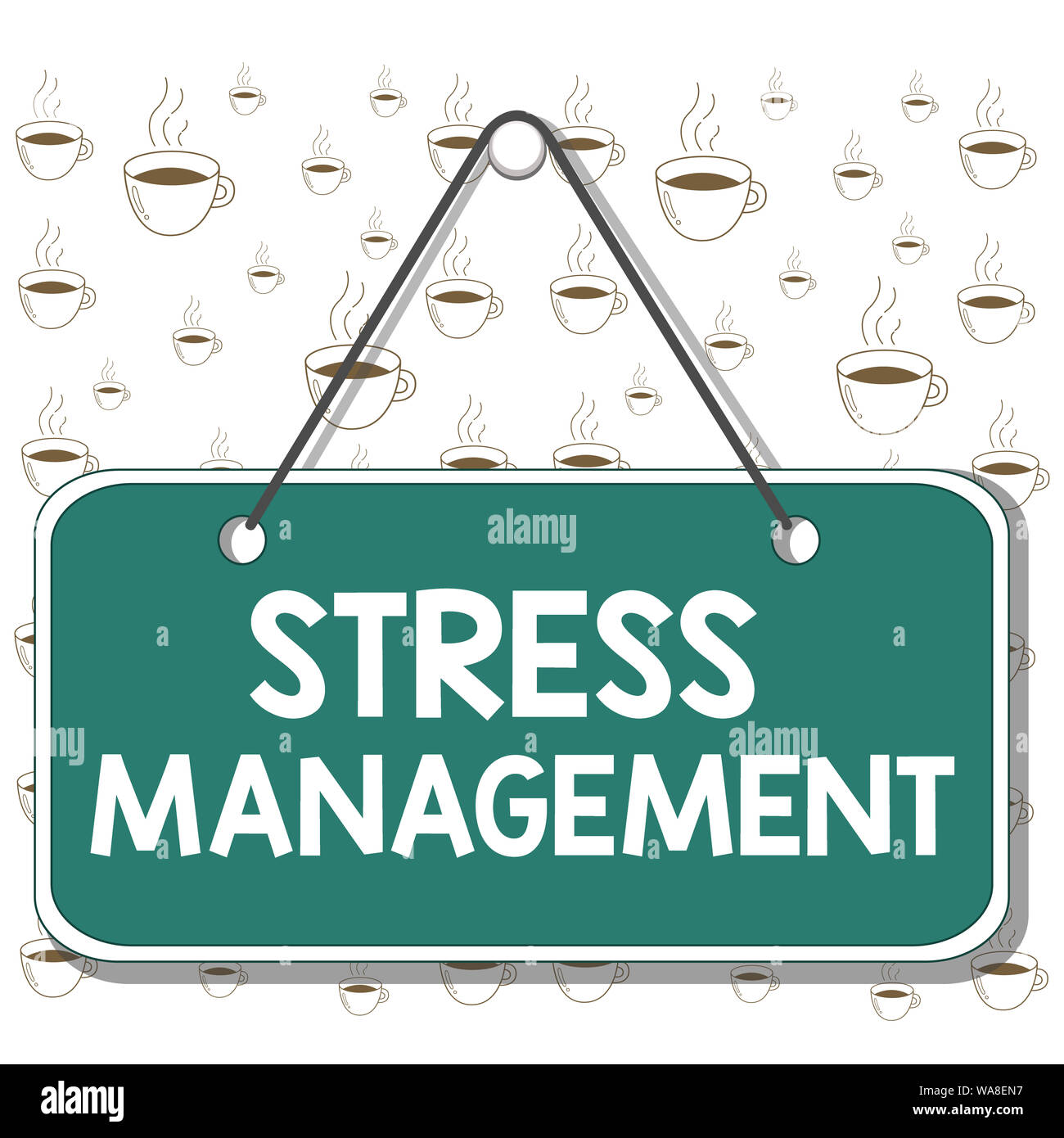 Writing note showing Stress Management. Business concept for method of ...