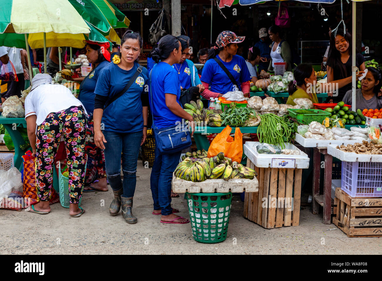 El Nido Street Market, El Nido, Palawan, The Philippines Stock Photo ...